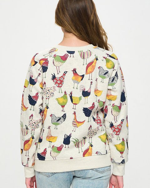 Rooster Sweatshirt – SuperLoveTees | Graphic Tees Inspired By Love